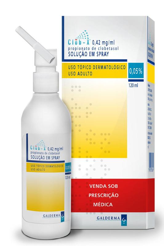 Clob-x propionato de clobetasol 0,42mg/ml spray 120ml - GALDERMA ...