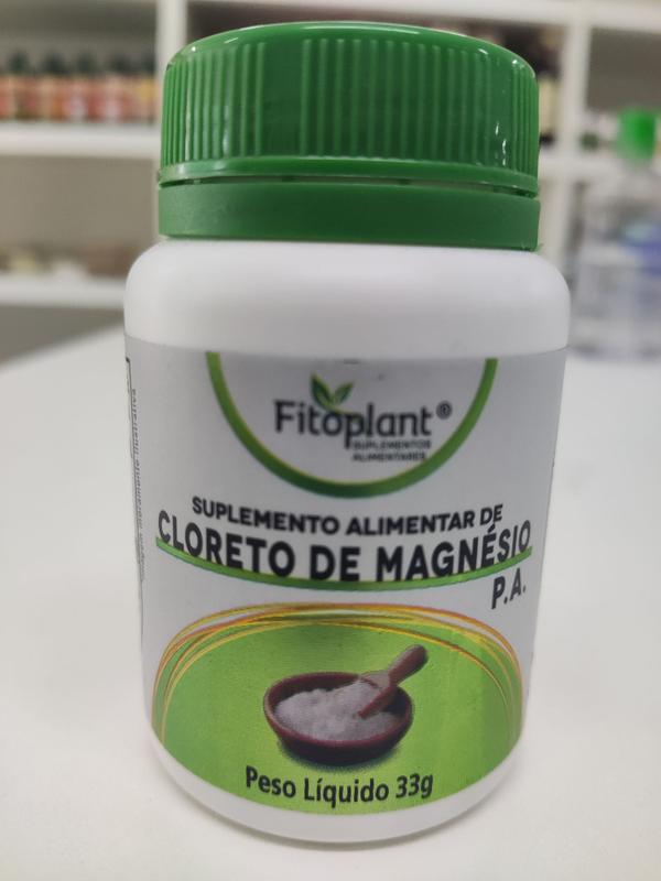 Cloreto de magnésio p.a 33g fitoplant - Fitoplant - Cloreto de Magnésio / Magnésio Dimalato ...