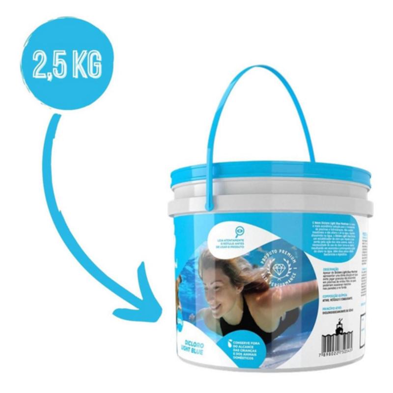 Cloro 3em1 Light Blue Montreal 2,5Kg - Cloro para Piscina - Magazine Luiza