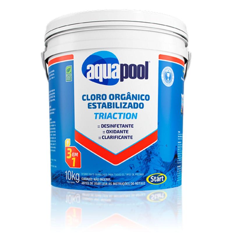 Cloro Aquapool Triaction 3em1 10Kg - Cloro para Piscina - Magazine Luiza
