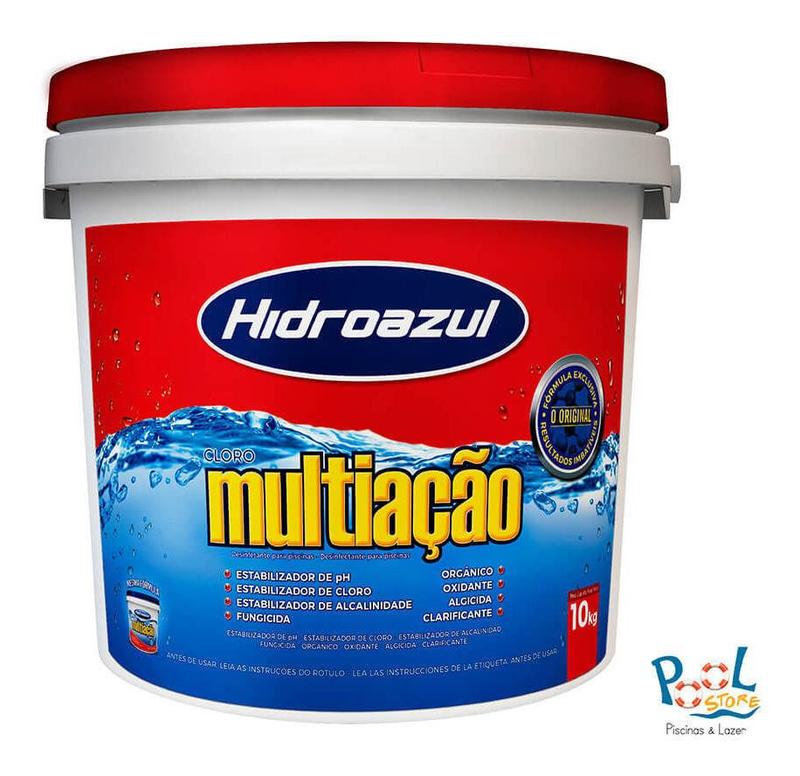 Cloro Multiação Hidroazul 10 Kg - Cloro para Piscina - Magazine Luiza