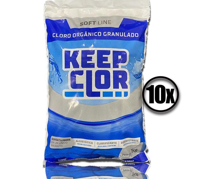 Cloro Orgânico Granulado 10Kg Keep Clor - KeepClor - Cloro para Piscina ...