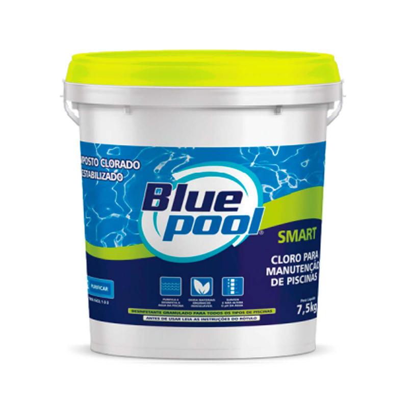 Cloro Para Piscina Smart Bluepool Balde 7,5kg By Fluidra - Cloro para ...