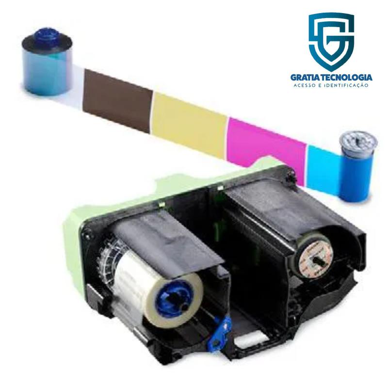 Cmyk color ribbon yield: 100 simplex/500 duplex - DATACARD - Refil de ...