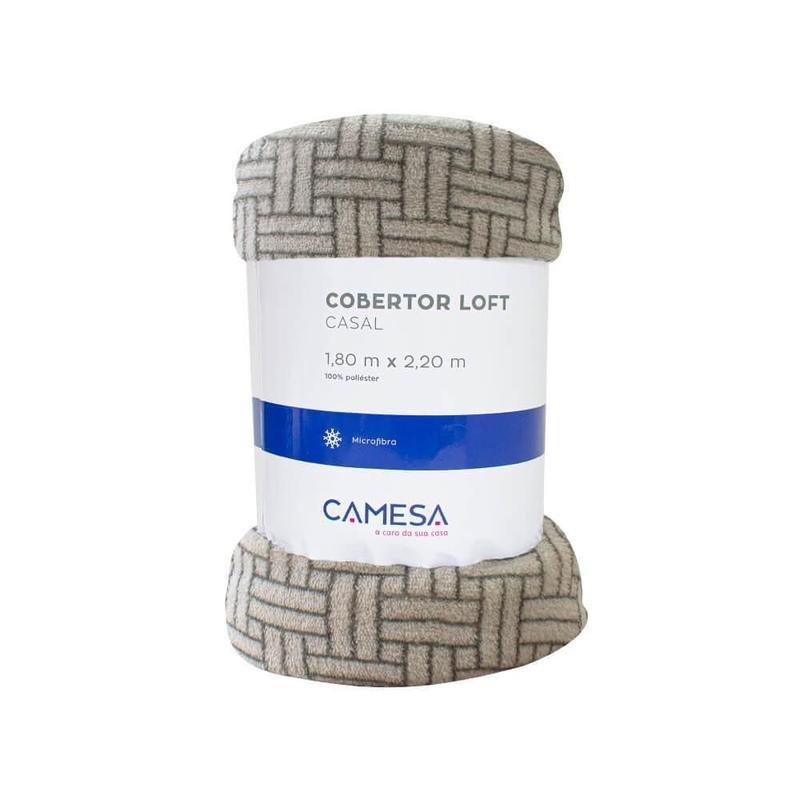 Cobertor Casal Manta Microfibra Antialérgico 1,8X2,2M Puzzle - Camesa ...