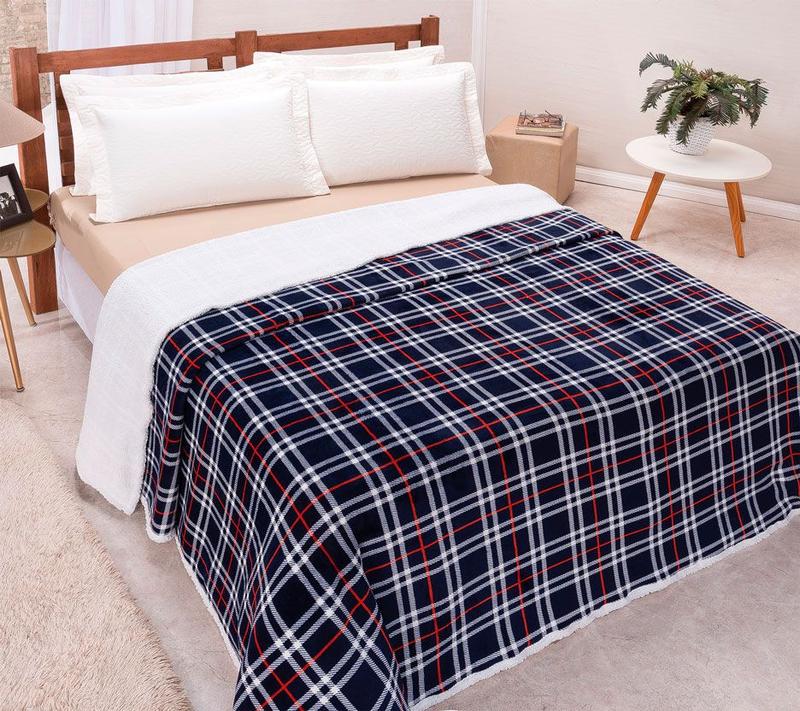 Cobertor Coberta Solteiro Sherpa Macio Grosso 2,20x1,60m - Linha Fina ...