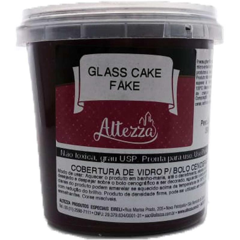 Cobertura Bolo Falso GLASS Cake Fake Chocolate 390G Vidro - Yale ...