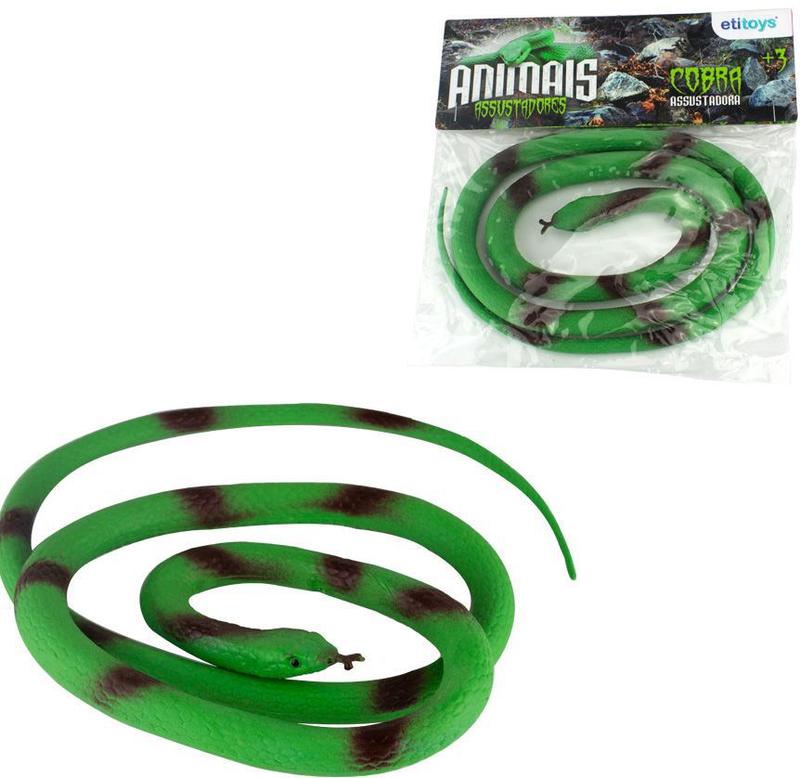 Cobra De Brinquedo Borracha Macia Serpente Com 115 Cm - Etitoys ...