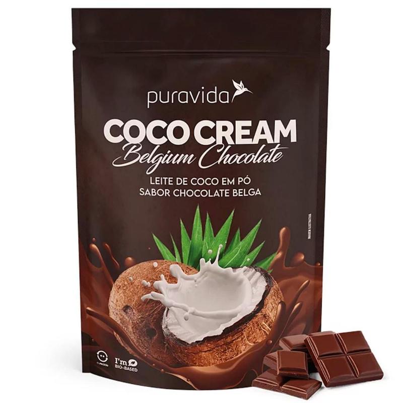 Coco Cream 250g Suplemento Leite de Coco em Pó Chocolate Belga ...
