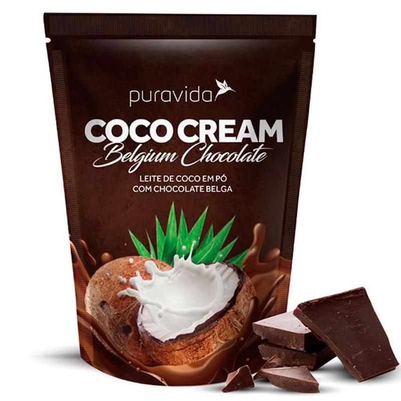 Coco Cream Leite De Coco Chocolate Belga-250g-Pura Vida - Leite de Coco ...