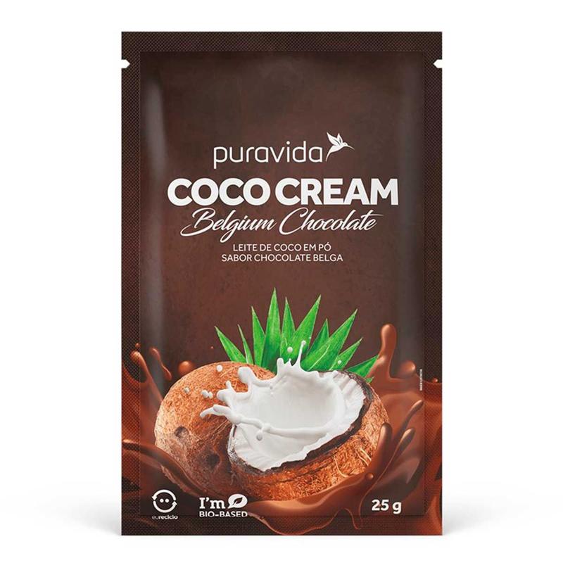 Coco Cream Leite de Coco em Pó Sachê 25g - PURA VIDA - Leite de Coco ...