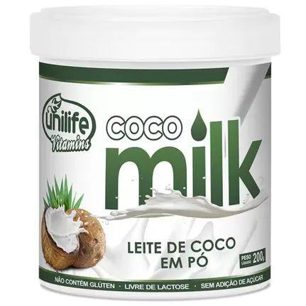 Coco Milk - Leite de Coco em Pó 200gr - Unilife Vitamins - Leite de ...