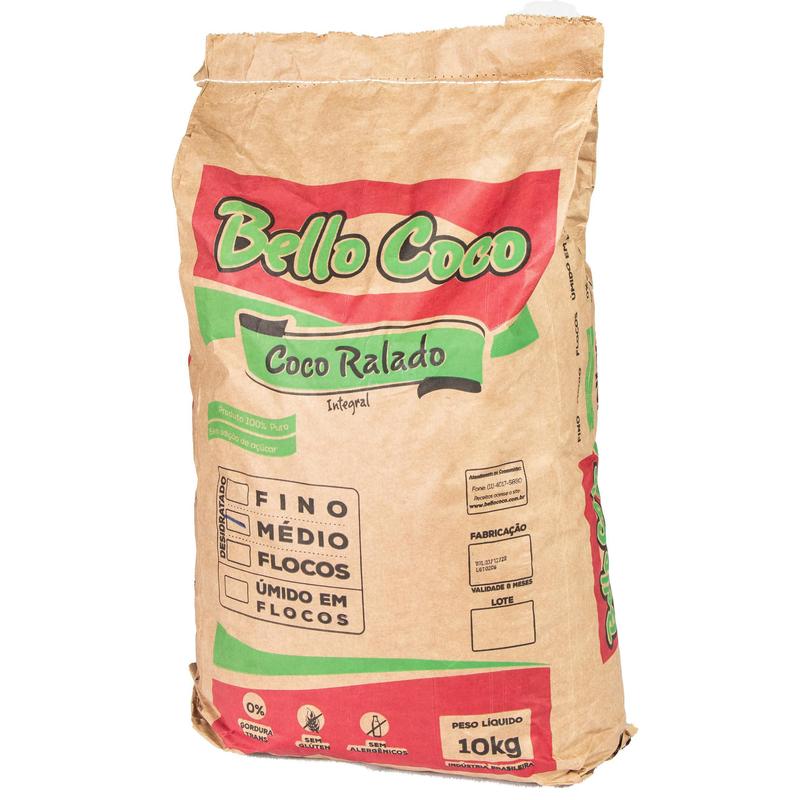 Coco Ralado Desidratado Integral Fino Bello Coco 5 Kg - Coco Ralado ...