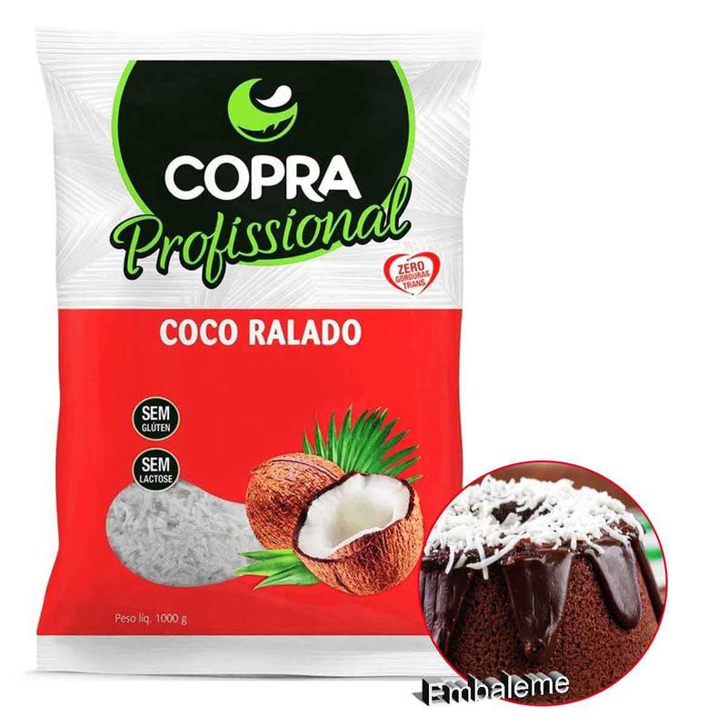 Coco Ralado Flocos padrão 1kg Copra Profissional - Coco Ralado ...