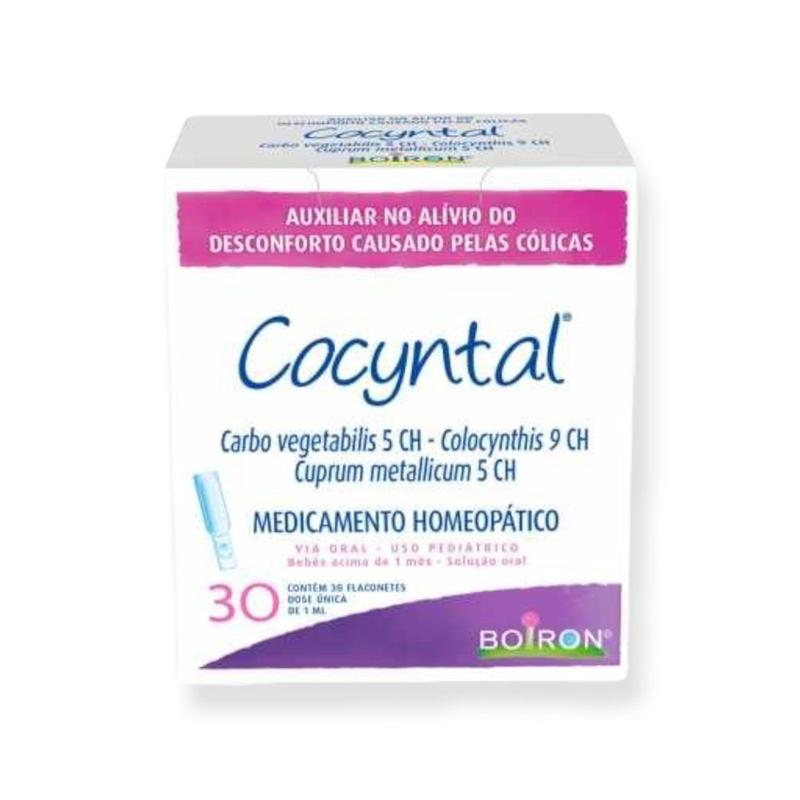 Cocyntal Cólica Alívio Homeopático - Com 30 Flaconetes - Boiron ...