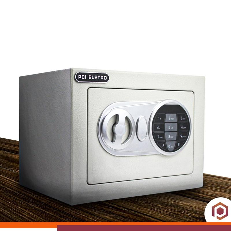Cofre Eletrônico Digital Chave Senha 13.5mm 3kg Branco - PCI ELETRO - Cofre - Magazine Luiza