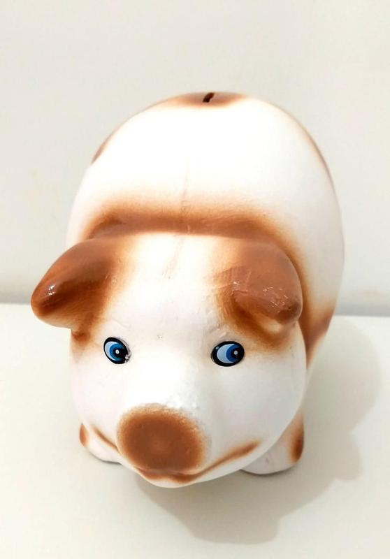 Cofre Porquinho Marrom Cofrinho Gigante 20X17Cm - Artesanal - Cofre ...