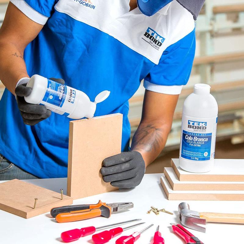 COLA BRANCA PVA EXTRA 500g Uso Geral Tek Bond - Saint-Gobain - Cola Branca - Magazine Luiza