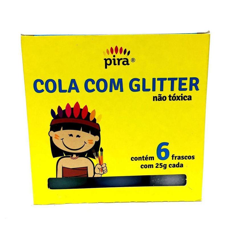Cola com glitter 06 cores piratininga 25g - Colas - Magazine Luiza