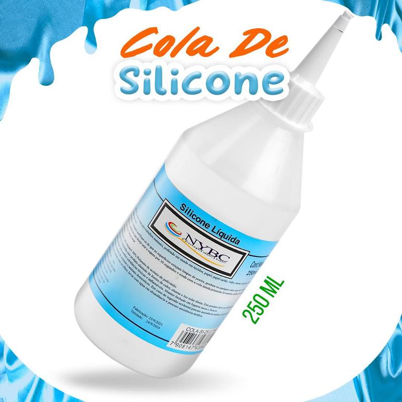 Cola De Silicone Líquida Transparente 250ml - Nybc - Cola de Silicone ...