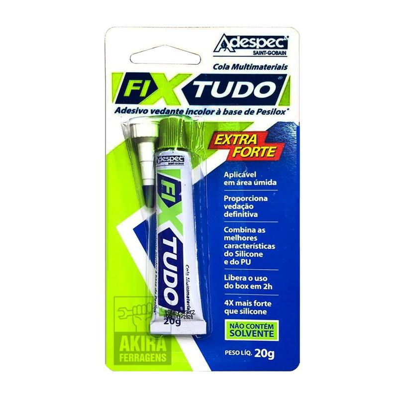 Cola Multiuso Pesilox Fixtudo Adespec 20g Incolor Vedante - TEKBOND ...