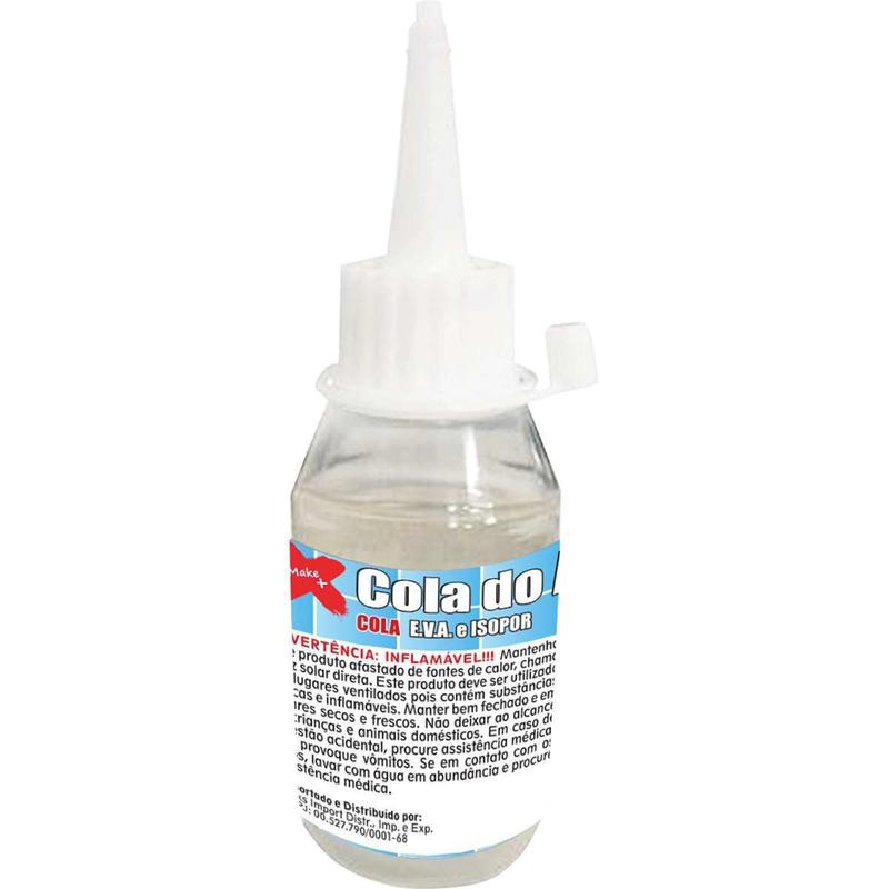 Cola para Artesanato Artesao Silicone Liquido 60ML - Make+ - Cola de ...