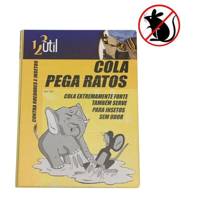 Cola Pega Ratos e Insetos 32cm Sem Odor 123util - 123Útil - Armadilha ...