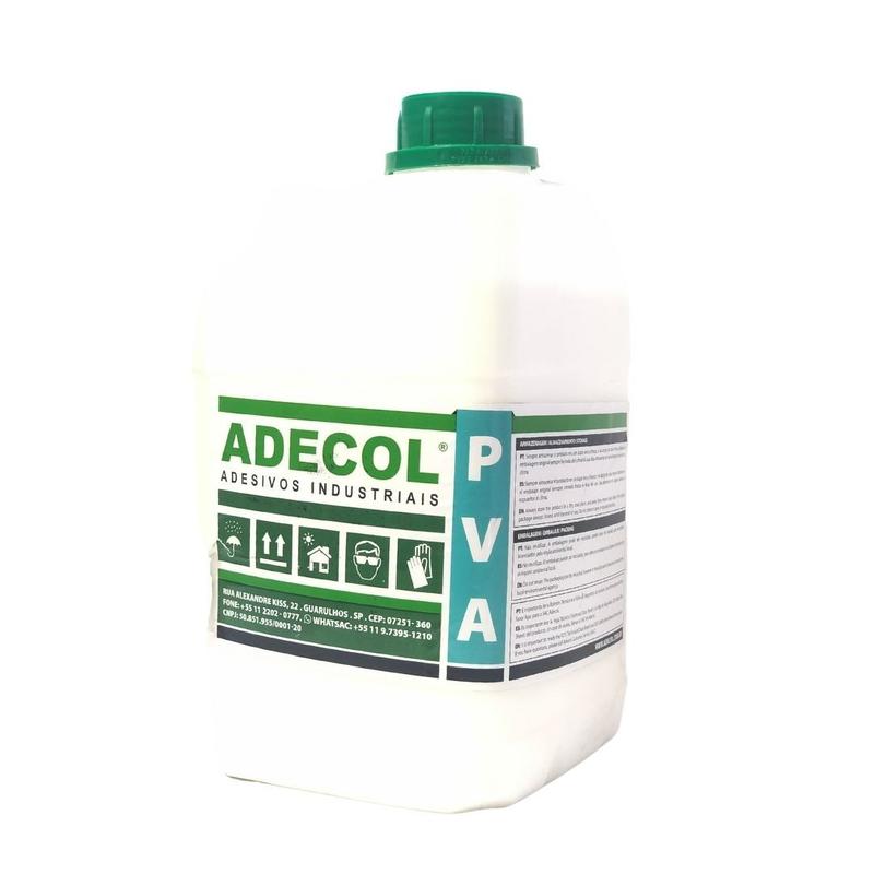 Cola PVA Adecol C-2170 líquida galão 5kg - Cola Branca - Magazine Luiza