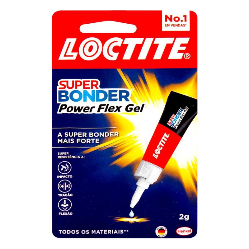 Cola Super Bonder Loctite Instantânea FLEX GEL 2g - Cola Instantânea ...