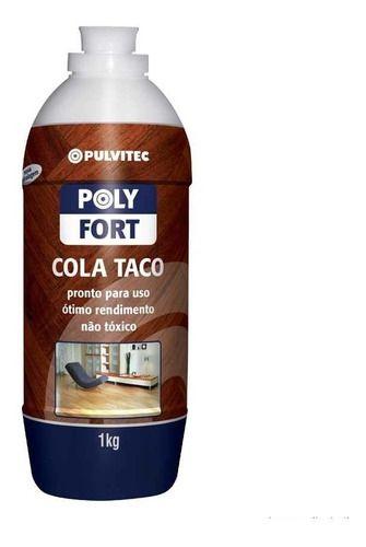 Cola Taco Pulvitec Assoalho Piso Parquet Madeira Branca 1kg ...