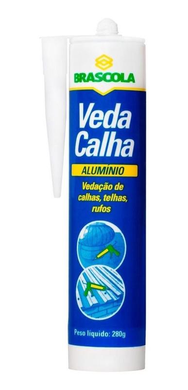 Cola Veda Calha / Rufos Brascola Aluminio 280grs - Adesivo para Calha ...