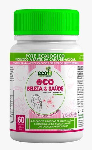 Colágeno E Vit C, E, A, Z E Selenio Pote Sustentável Eco - Ecovit ...
