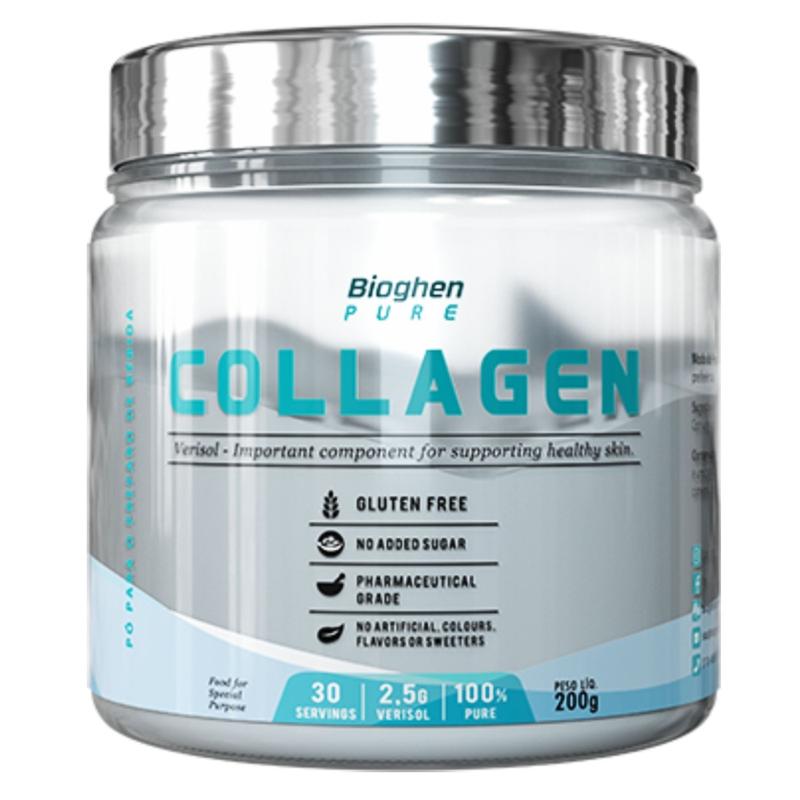 Colágeno em Pó Bioghen Pure Collagen Verisol 200g Sabor Neutro ...