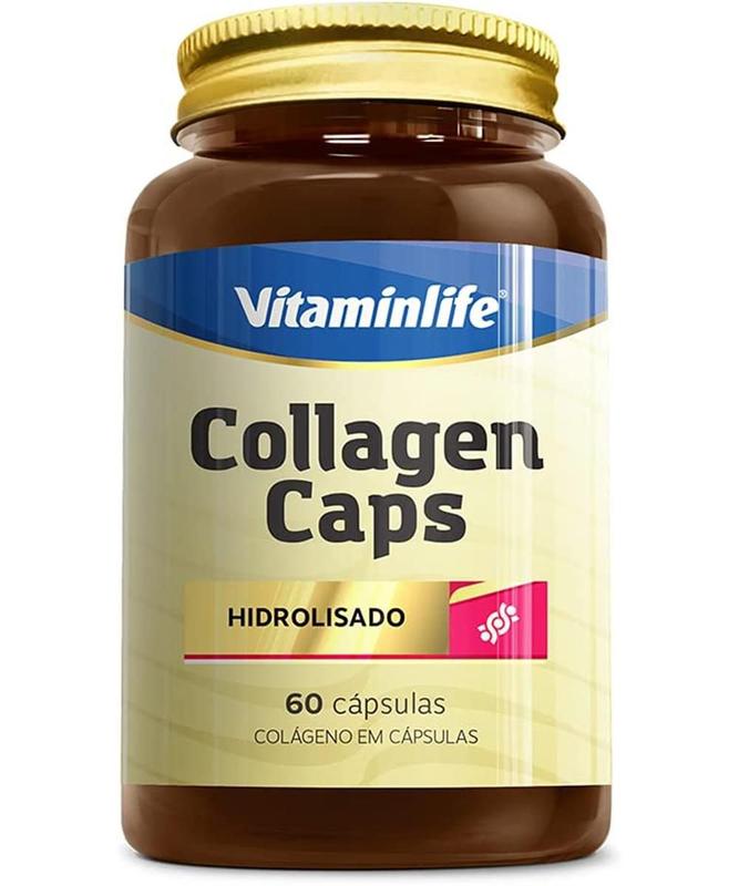 Colágeno Hidrolisado 400mg VitaminLife Collagen Caps 60 Cápsulas ...