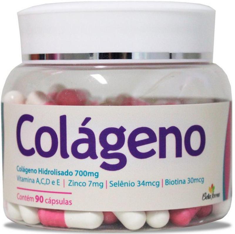 Colágeno Hidrolisado 90 Cápsulas de 700mg Bella Forma - Colágeno ...
