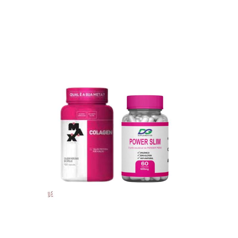 Colágeno Max + Power Slim - MAX TITANIUM - Colágeno - Magazine Luiza