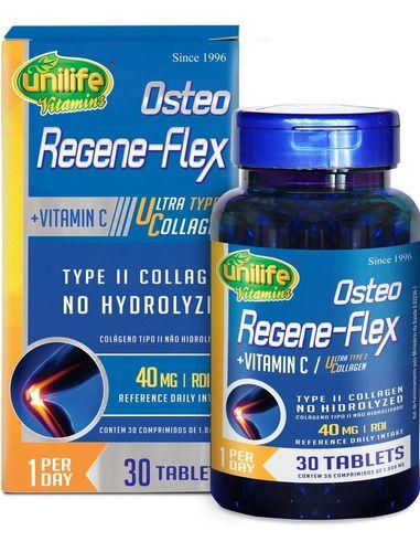 Colageno Tipo 2 Osteo Regene-flex 1000mg 30 Comp. - Unilife - Colágeno - Magazine Luiza