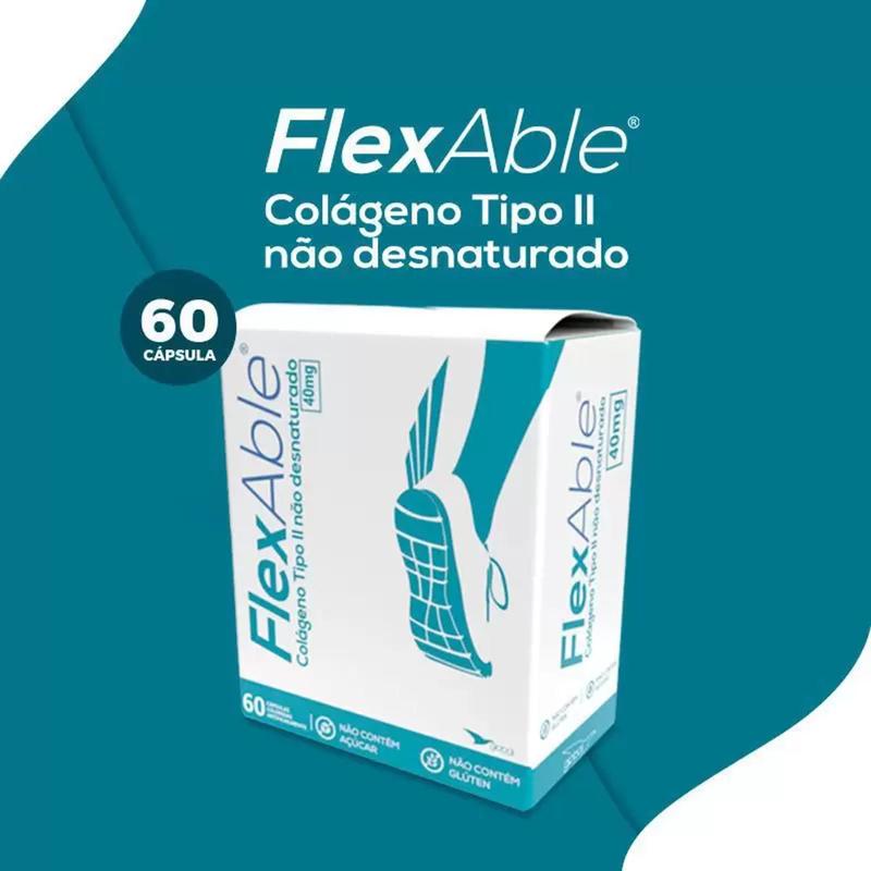 Colágeno Tipo II FlexAble 60caps - GLOBAL SUPLEMENTOS - Colágeno ...