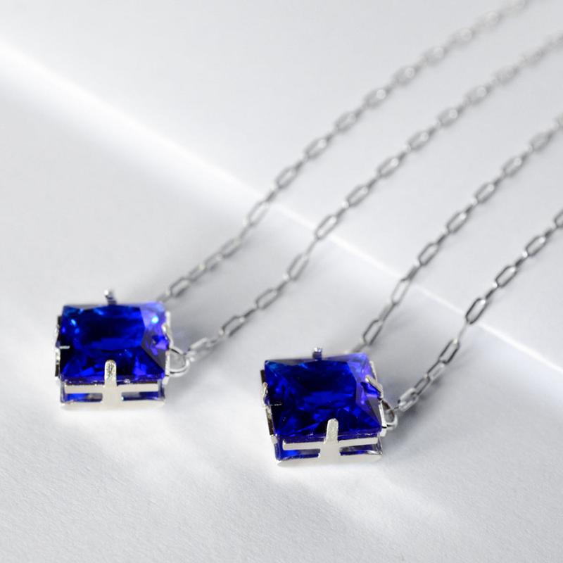 Colar Escapulário Masculino de Pedra Safira Azul Escuro - MURAD MEN ...