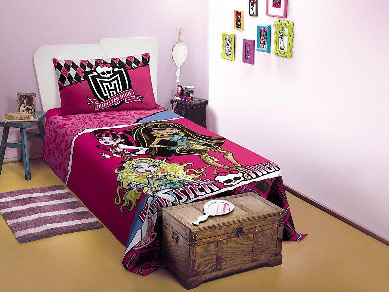 Colcha/Cobre-Leito Solteiro Lepper 1 Peça - Monster High - Cobre-Leito ...