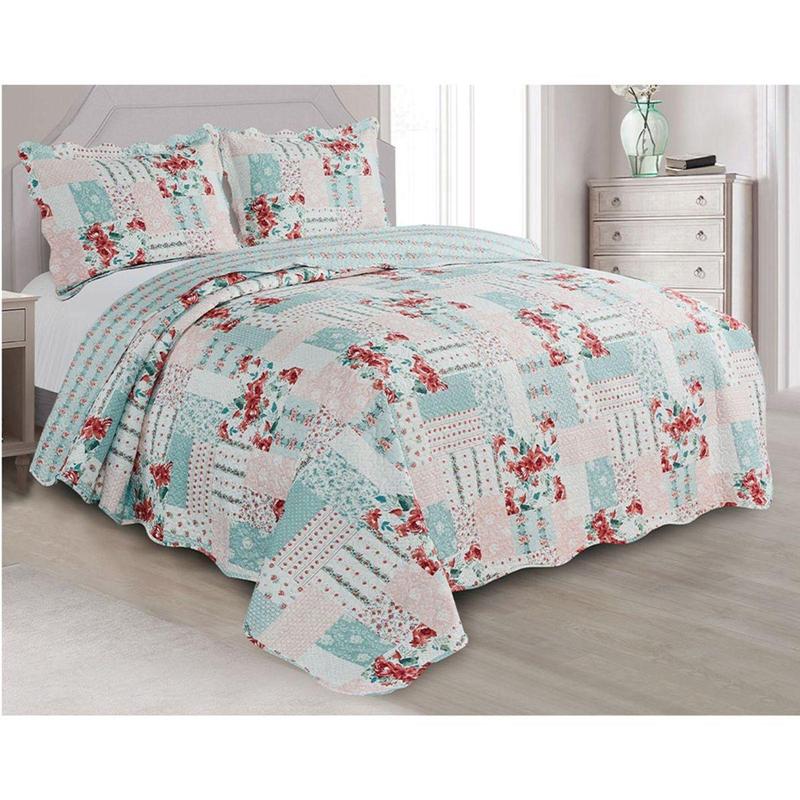 Colcha Evolution Patchwork Casal 220X240cm Camesa Previa - Cobre-Leito ...