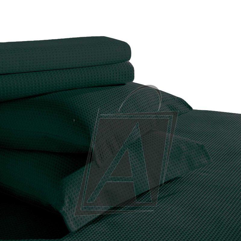 Colcha Queen Teka Genova Piquet Favo Verde Musgo 100% Algodão - Cobre ...