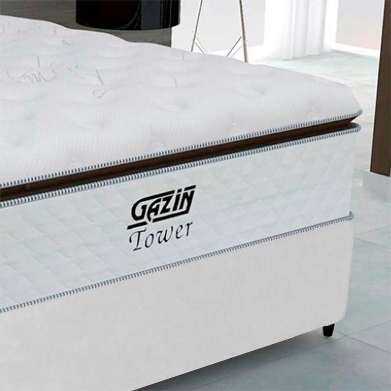 Colchão de Molas Ensacadas Tower Gazin Colchões 158cm - Colchão Queen ...