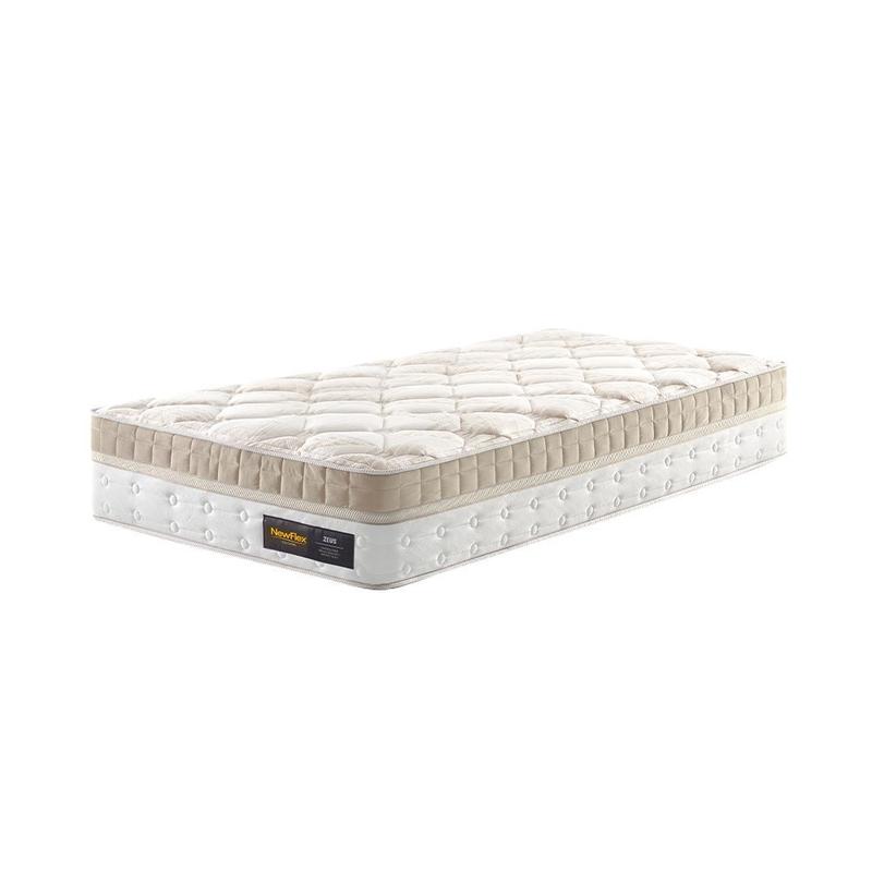 Colchão Twin Size Molas Ensacadas 96x203 Zeus Creme Newflex - Newflex ...