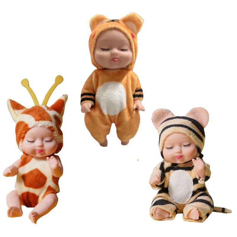 Coleção 3 Bonecas Mini Bebês Infantil Amor de Bichinhos 11cm - Casa ...