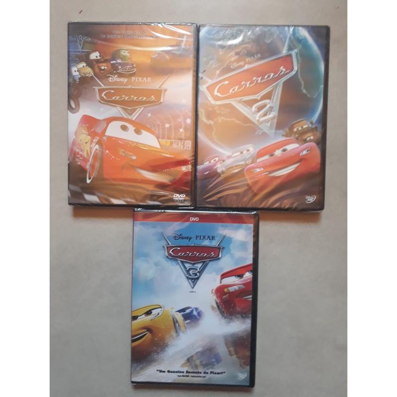 colecao carros 1 2 3 dvd original lacrado - pixar - Filmes - Magazine Luiza