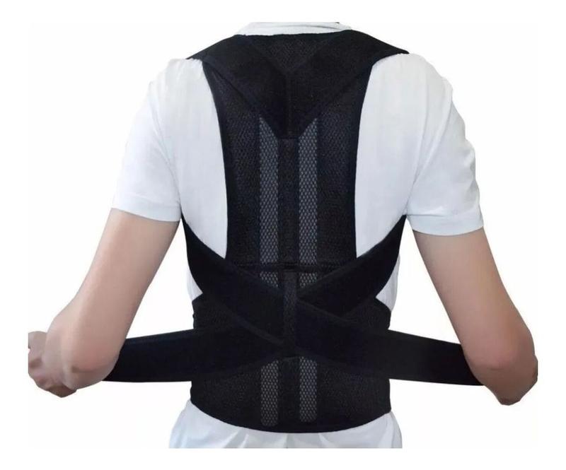 Colete Cinta Reforçada Coluna Lombar Corretor Postura Neopre M - hypem ...