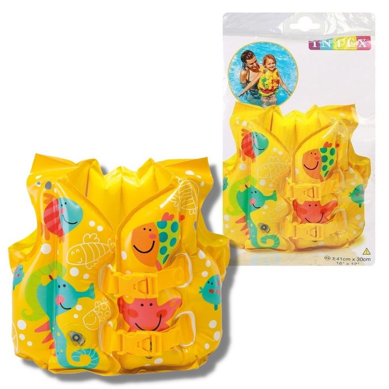 Colete Infantil Inflável - Boia Peixinhos Divertidos - Intex - Colete ...