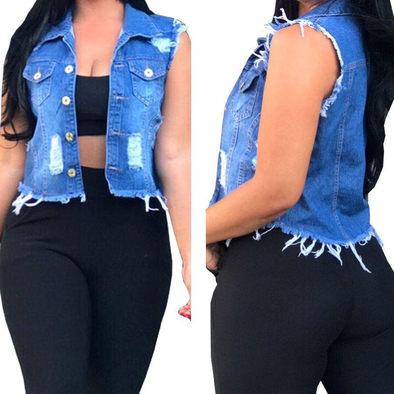 Colete Jeans Feminino Curto Colete Feminino Jeans - Roupa Bonita ...