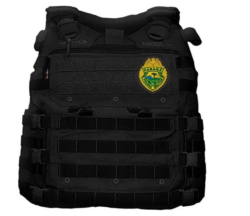 Colete Modular Feline Viking com Brasão Pmpr e Placa Policia Militar ...